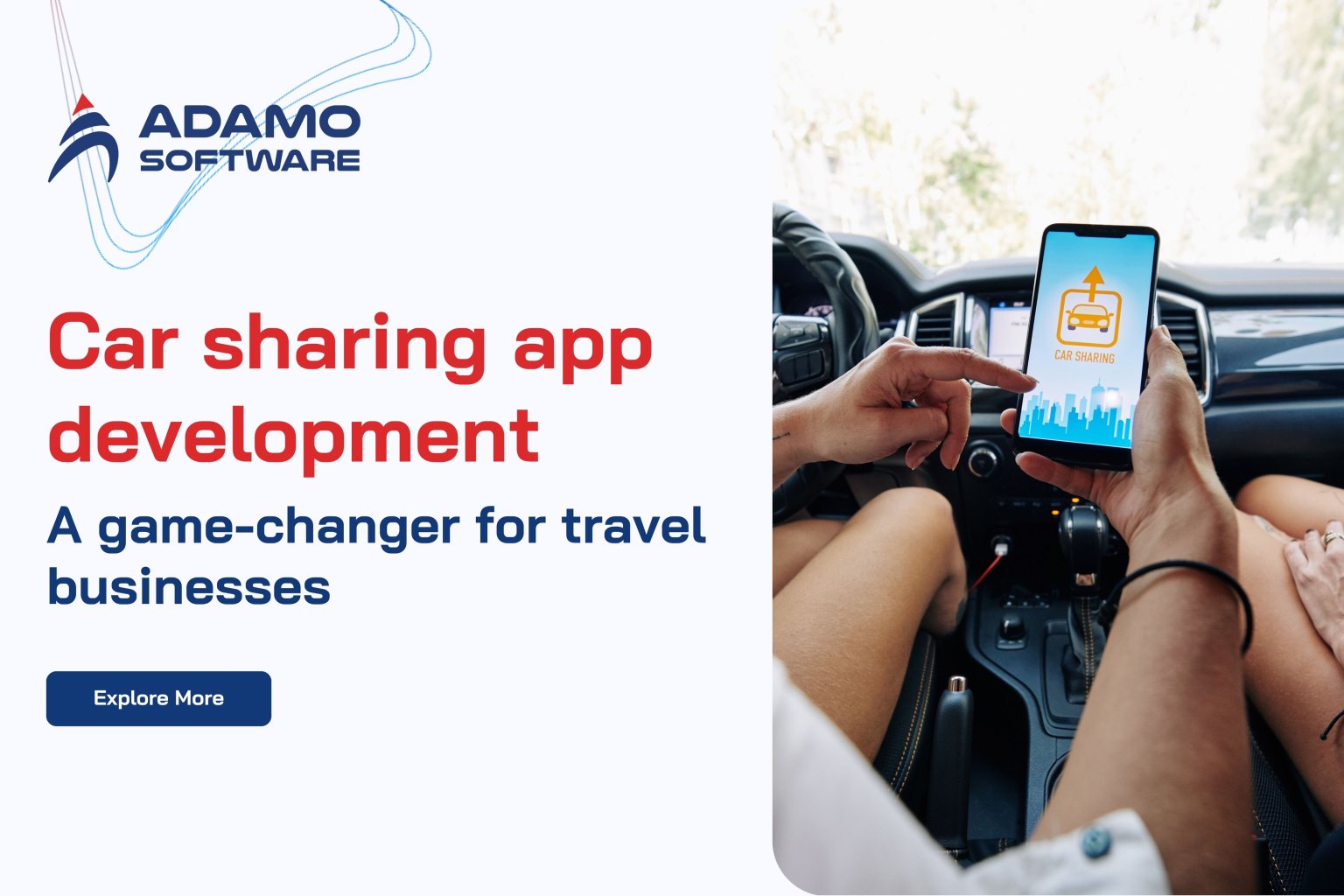 Car Sharing App Development: A game-changer for travel businesses | Adamo Software