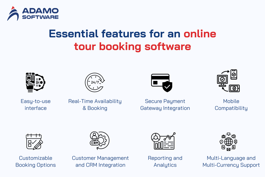 Online tour booking software: Features, Benefits & Best options | Adamo ...