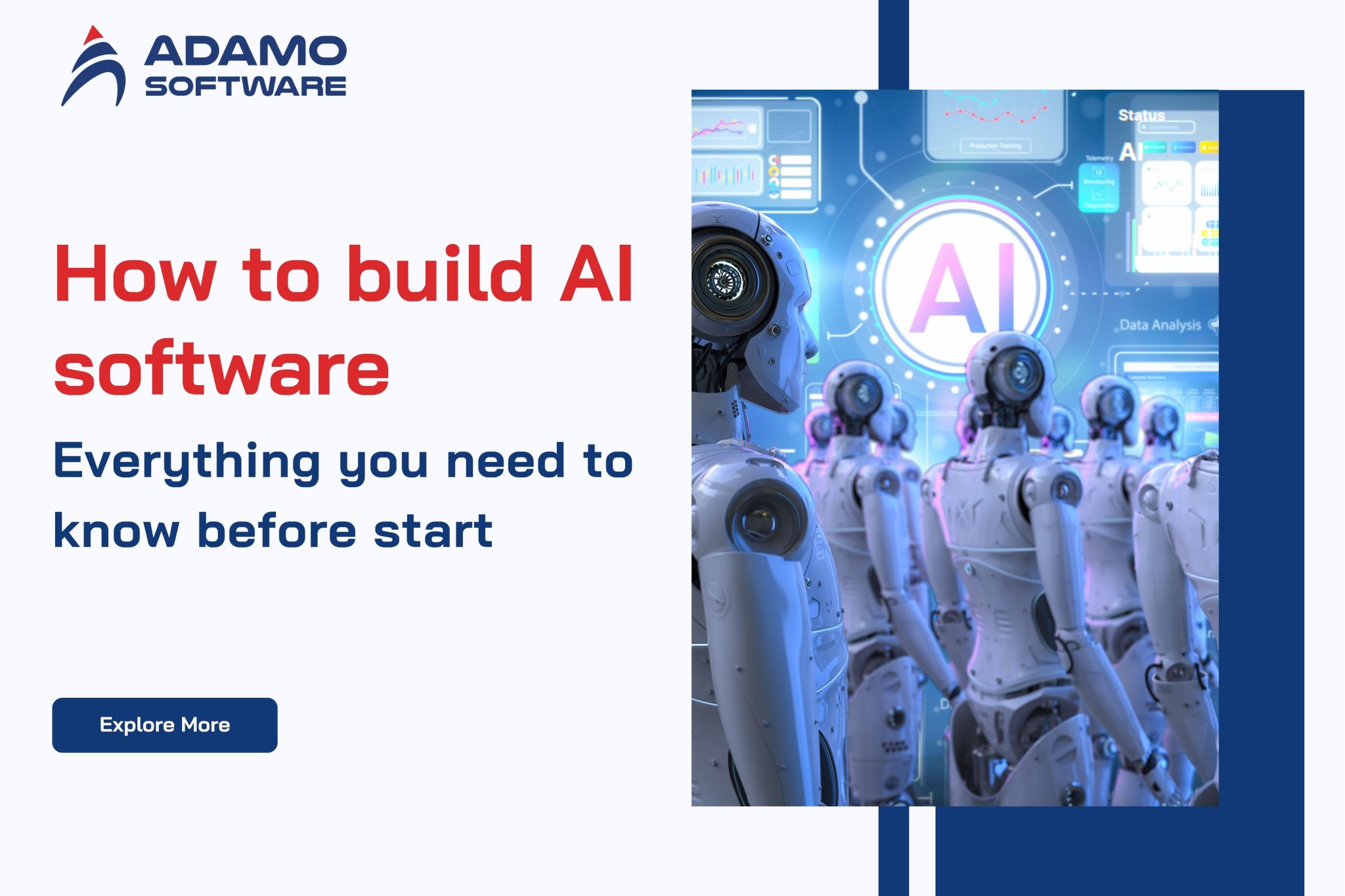 How to Build AI Software: Everything you need to know before start | Adamo Software